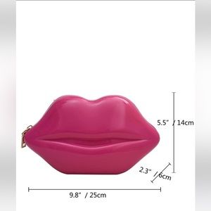 Bags | Minimalist Lip Design Novelty Bag | Poshmark